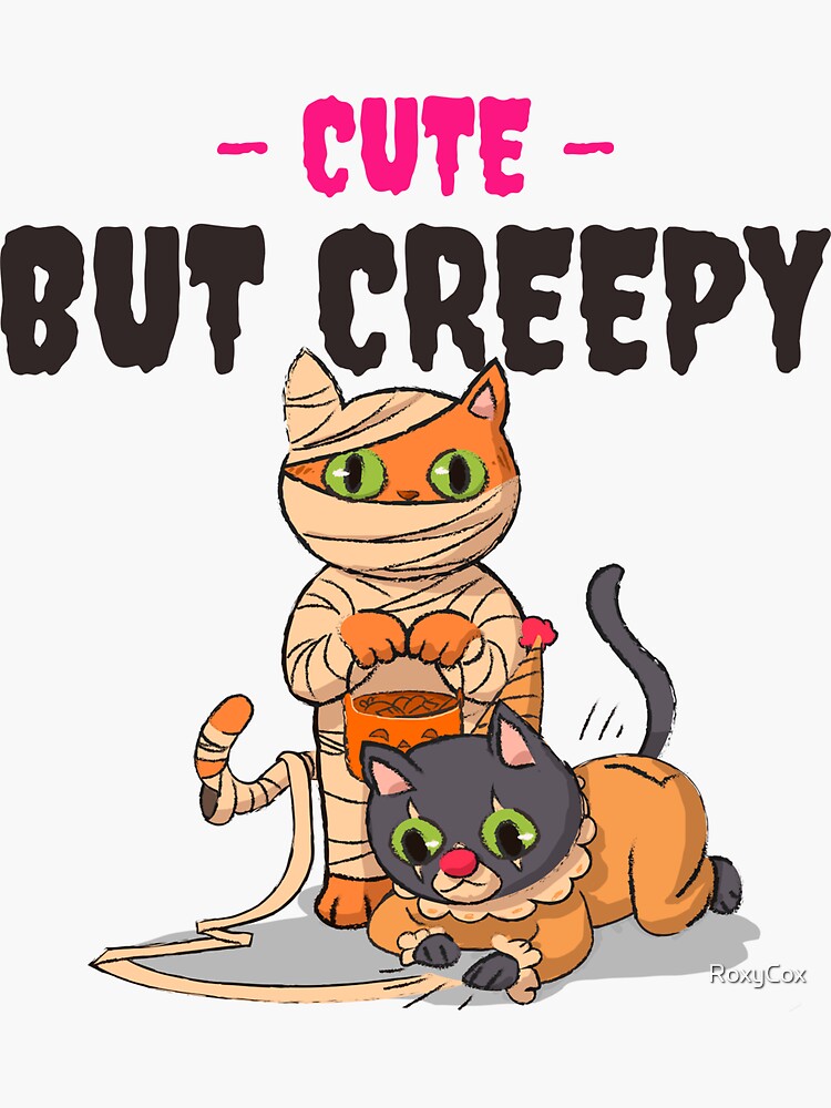 "CUTE BUT CREEPY, Cute but creepy, creepy lovers, Halloween cats ...