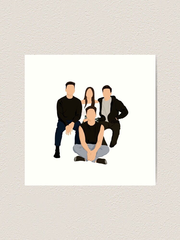 "Family/Friends Faceless Portrait 2" Art Print for Sale by ...