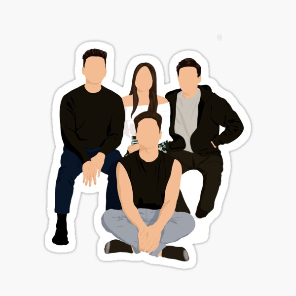 "Family/Friends Faceless Portrait 2" Sticker for Sale by WPrintMPalette ...