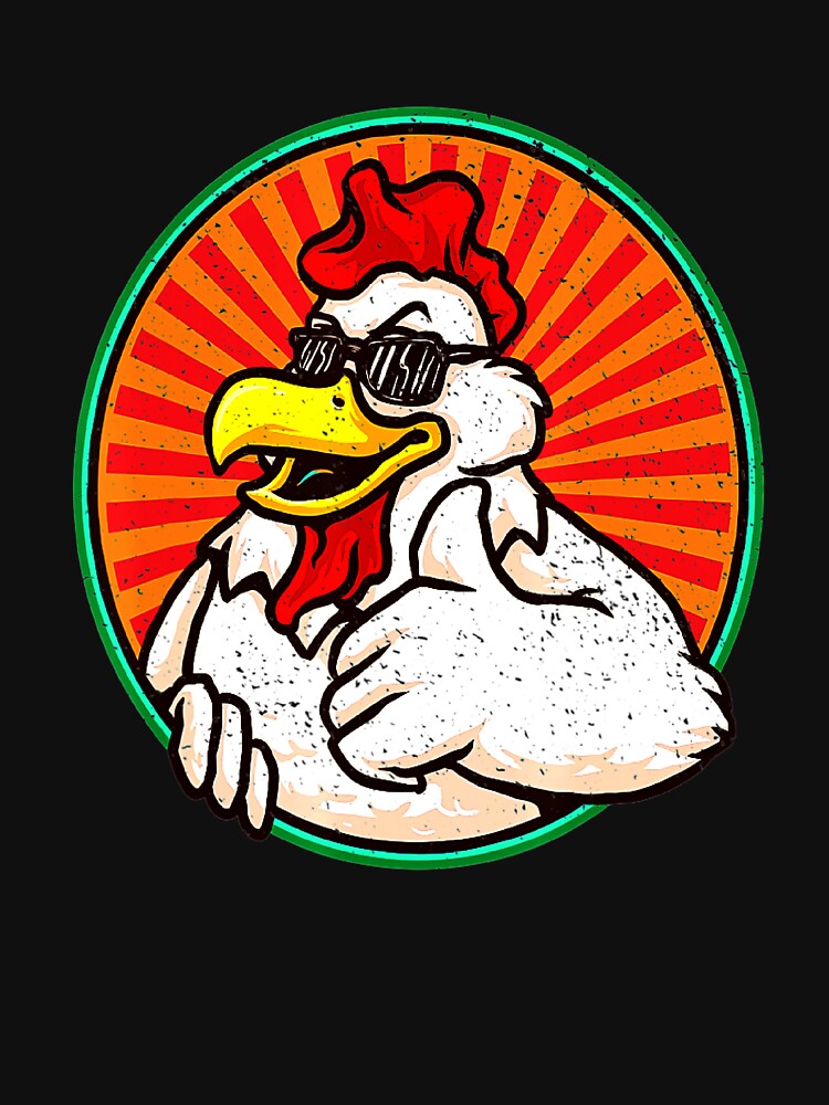 "Vintage Retro Chicken" T-shirt for Sale by Brownv | Redbubble ...
