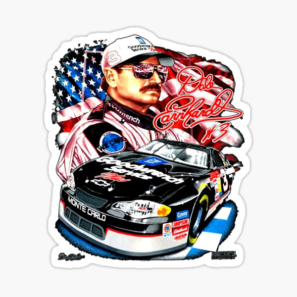 "Deadstock NWT Vintage NASCAR Dale Earnhardt Sr The" Sticker for Sale ...