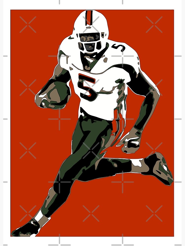 "Andre Johnson Miami" Poster by FromThe8Tees | Redbubble