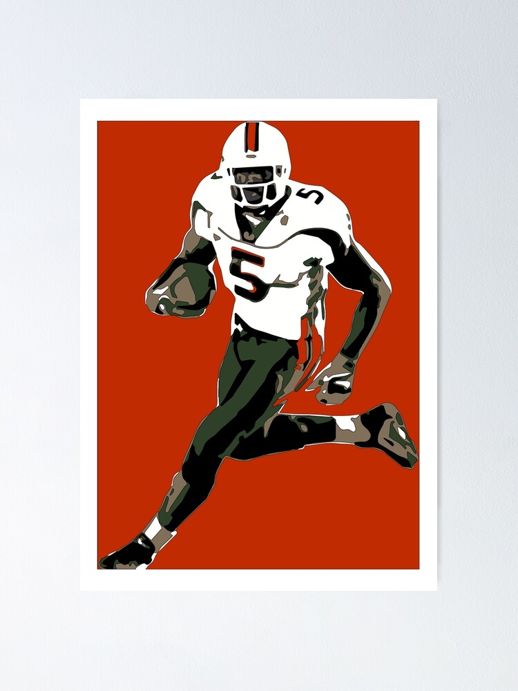 "Andre Johnson Miami" Poster by FromThe8Tees | Redbubble