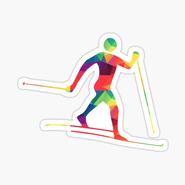Cross Country Skiing Stickers | Redbubble