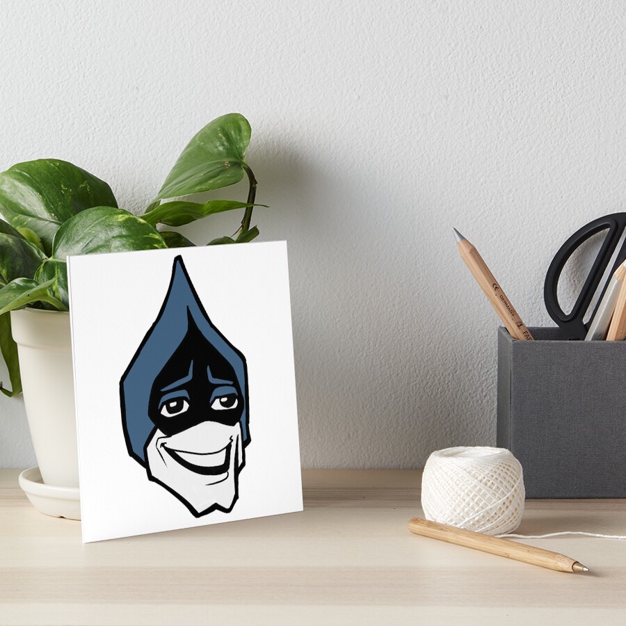 Impression rigide « Deltarune Lancer Gigachad Meme Face Artwork », par ...