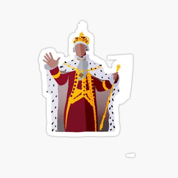 "King George III from Hamilton" Sticker for Sale by NerdyDragonCO ...