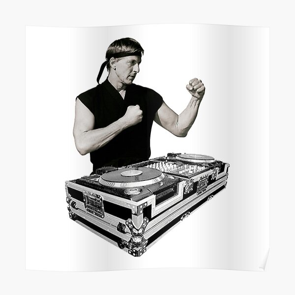 "DJ Johnny Lawrence" Poster for Sale by Joacimmalmberg | Redbubble