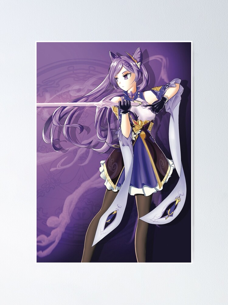 "Genshin Impact Keqing " Poster for Sale by jerestudio | Redbubble
