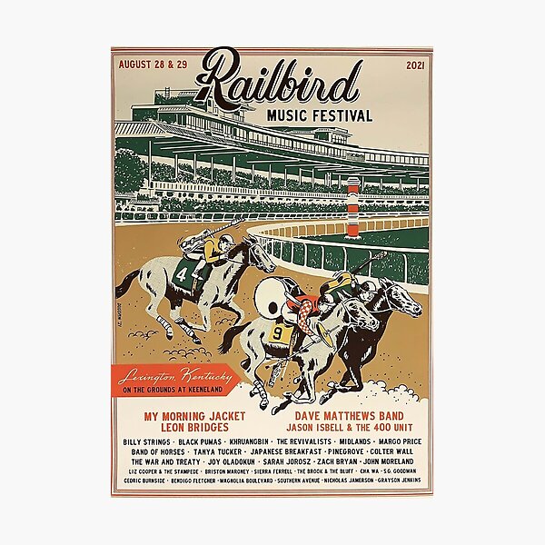 "Railbird Festival 2021 Poster" Photographic Print for Sale by ...