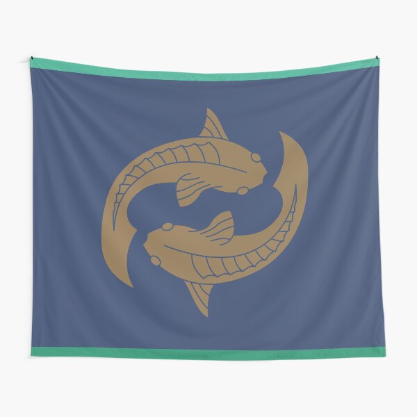 "Pisces Zodiac / Fish Star Sign Poster" Tapestry by Thoth-Adan | Redbubble