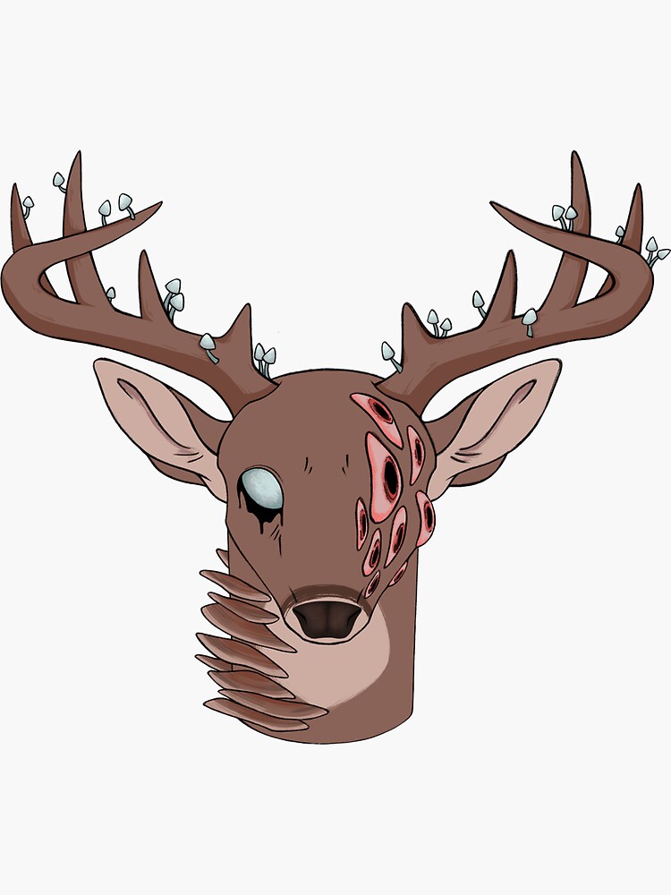 "Not Deer" Sticker for Sale by Jurassic42 | Redbubble