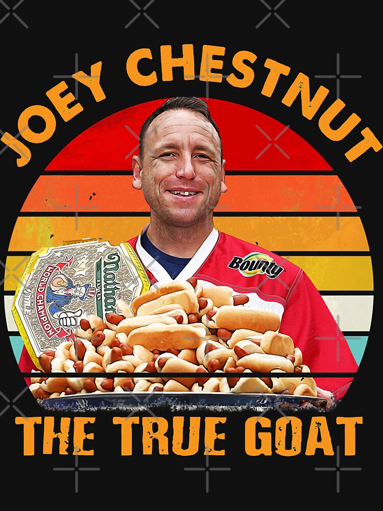 "Band Joey Chestnut The True Goat Graphic For Fans" T-shirt for Sale by ...