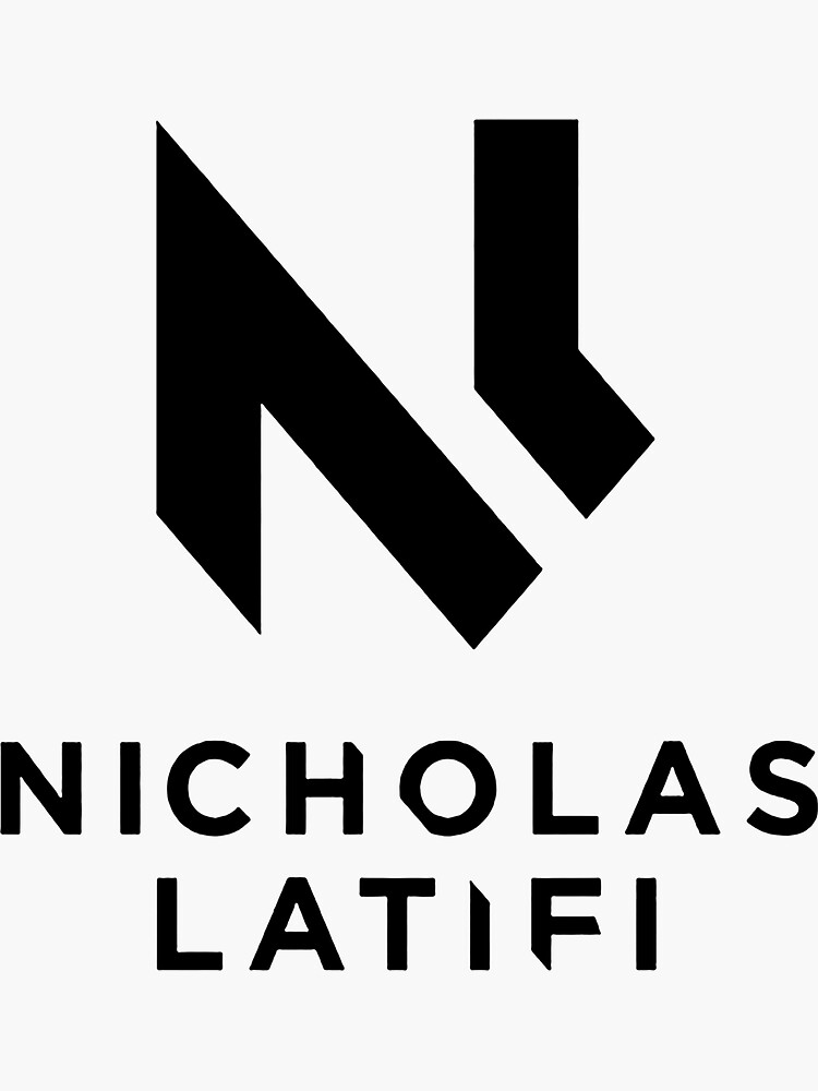 "nicholas latifi logo" Sticker for Sale by korinverisa | Redbubble