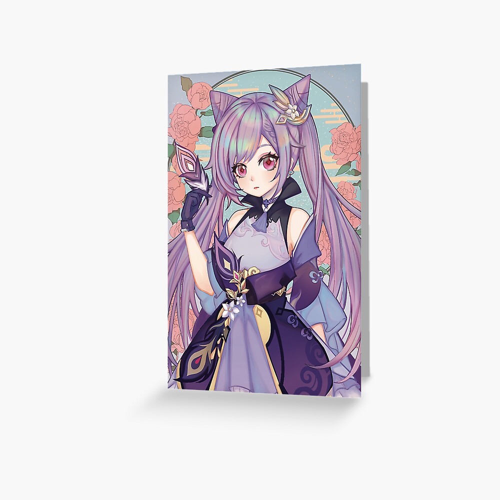 "Genshin Impact Keqing" Greeting Card for Sale by antioneart | Redbubble