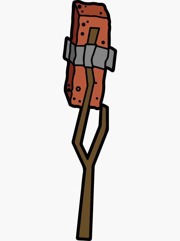 "Brick Stick" Sticker for Sale by SwerveyJones | Redbubble