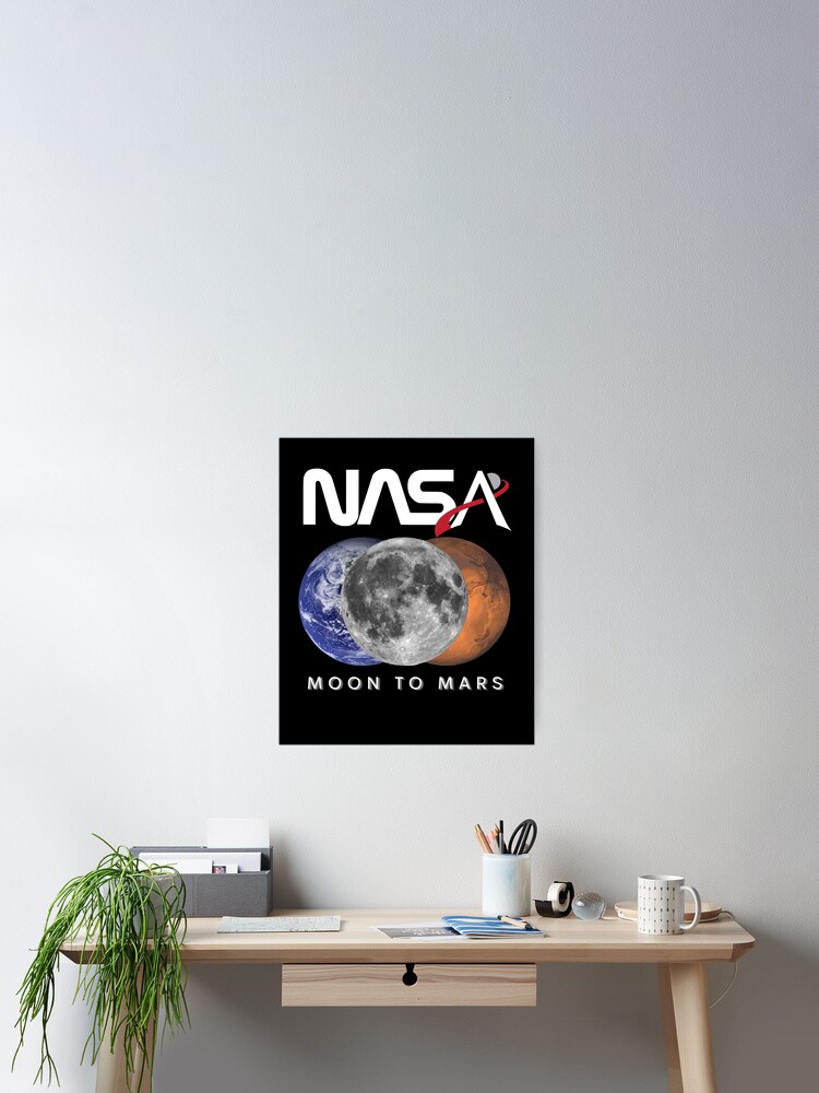"Artemis Program Logo We Are Going Moon To Mars" Poster for Sale by ...