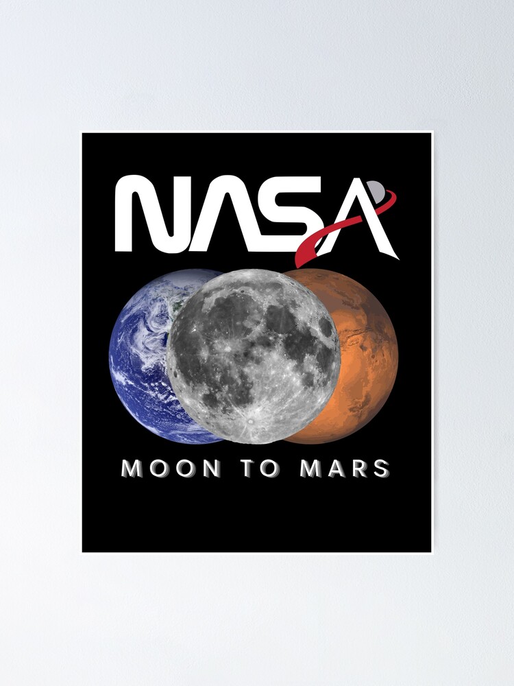 "Artemis Program Logo We Are Going Moon To Mars" Poster by ...