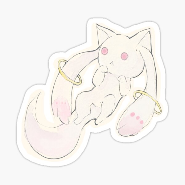 "kyubey" Sticker by Daykuronuma | Redbubble