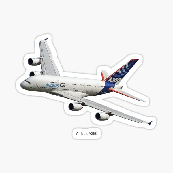 "Airbus A380" Sticker for Sale by SLCutouts | Redbubble