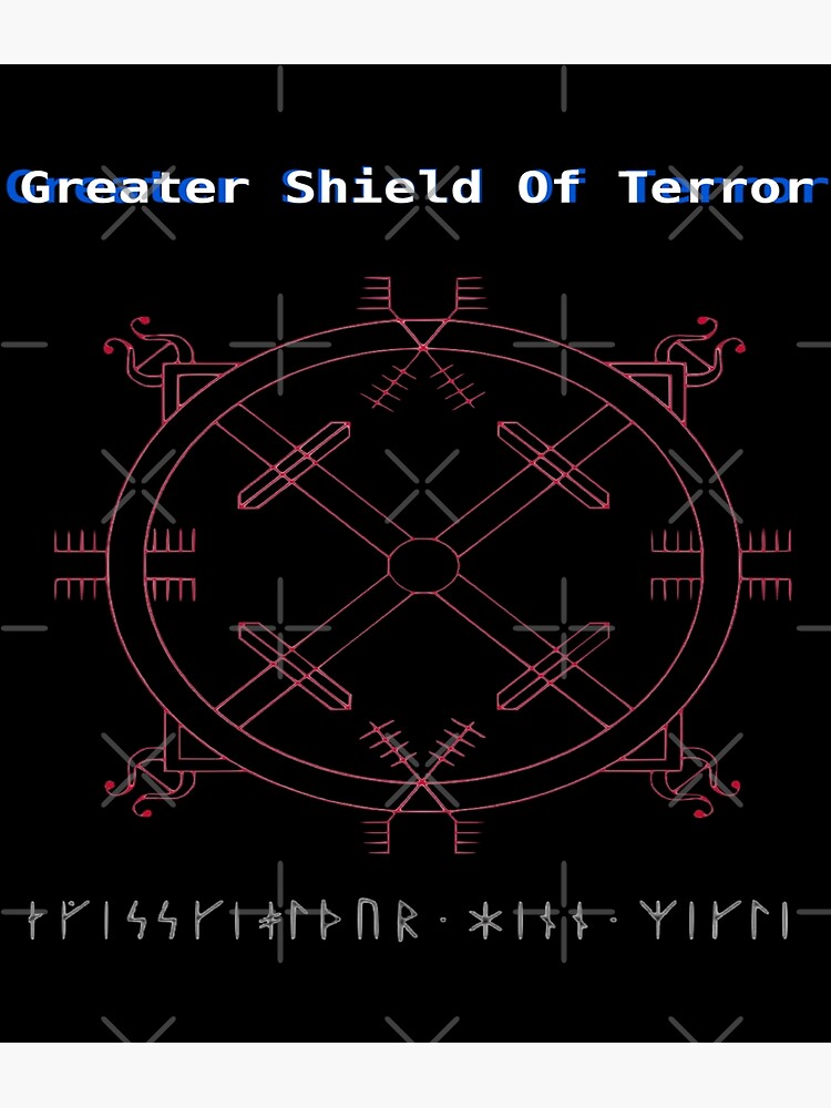 "Greater Shield Of Terror" Poster for Sale by jakersvelmax | Redbubble