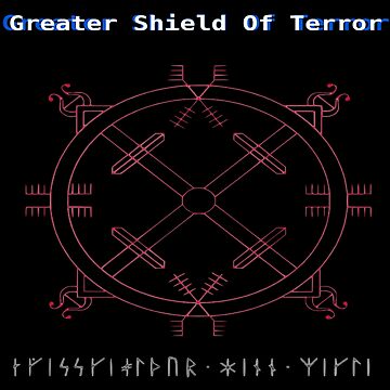"Greater Shield Of Terror" Poster for Sale by jakersvelmax | Redbubble