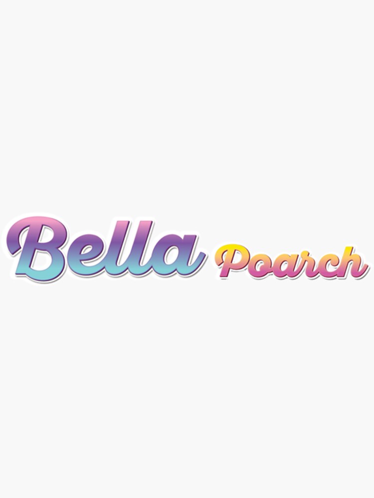 "Bella Poarch Typography " Sticker for Sale by RobertFishes | Redbubble
