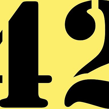 "The answer: 42" Sticker by -vage- | Redbubble