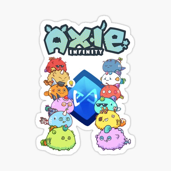 "Axie Infinity NFT" Sticker for Sale by margarettmcgee | Redbubble