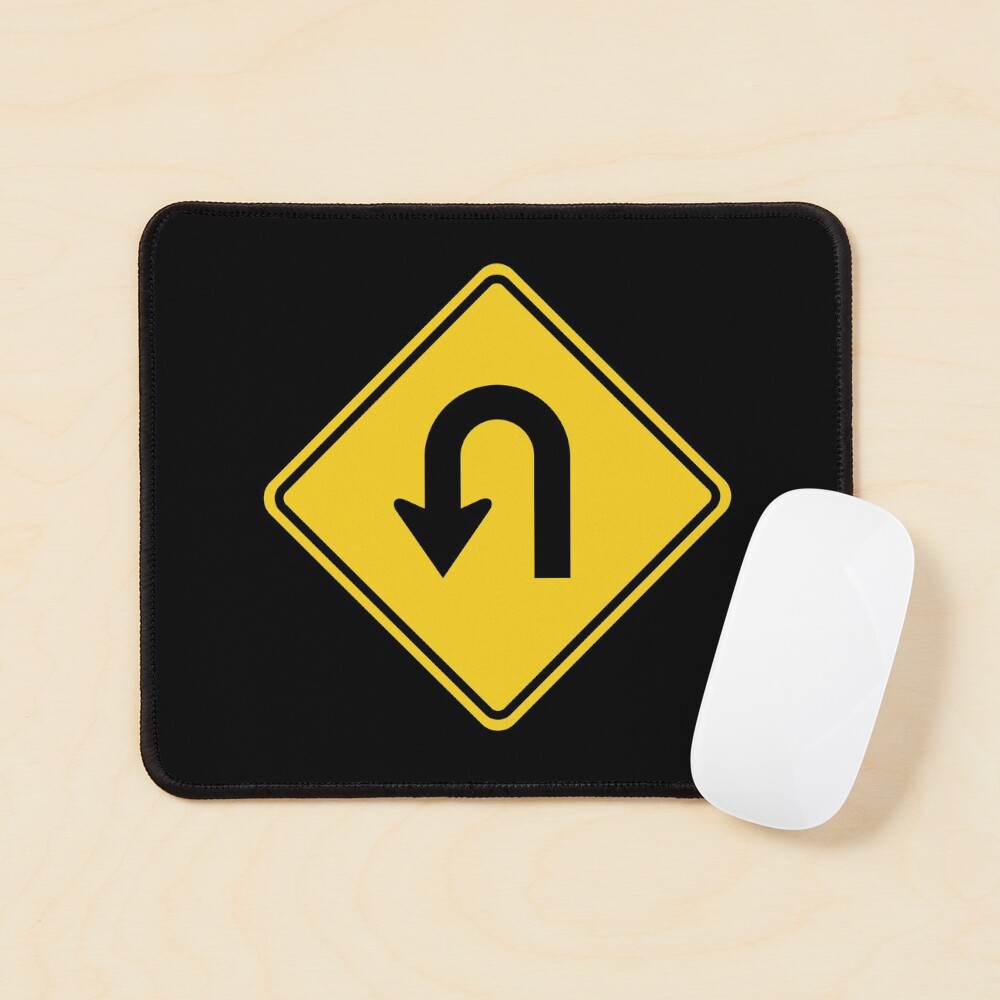 "U-Turn Sign" Sticker for Sale by sifis | Redbubble