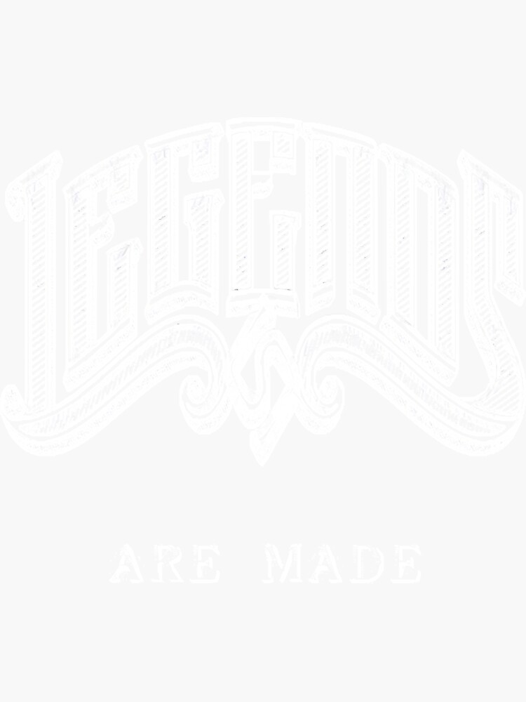 "RWO LEGENDS " Sticker by BryingtonDez | Redbubble