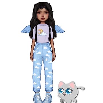 "Everskies Fashion Girl Classic Sticker" Sticker for Sale by salahamodi ...