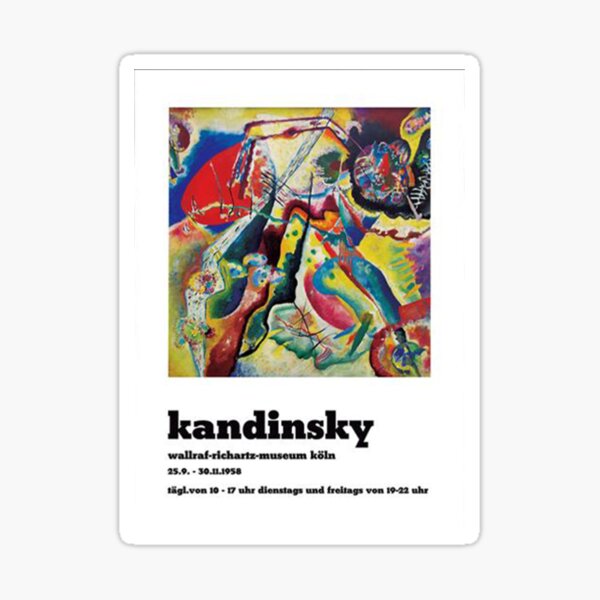 "Colorfuel Kandinsky Rainbow Poster" Sticker by blupoezoene | Redbubble