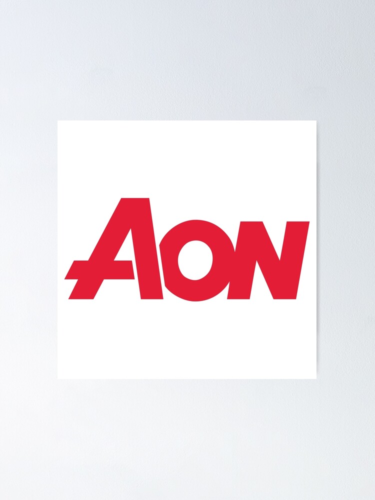 "Aon Logo" Poster for Sale by Orionmadrasah | Redbubble