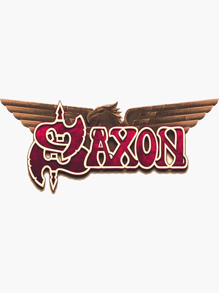 "saxon logo band best of rock metal" Sticker for Sale by amndaasmshtt ...