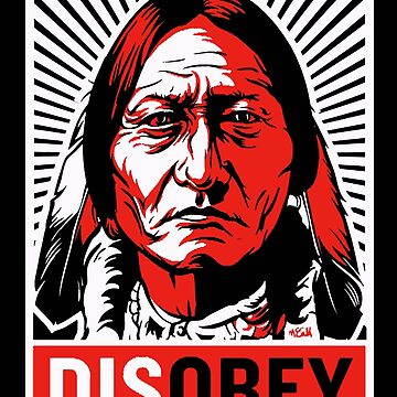 "Disobey" Sticker for Sale by greywolfstore | Redbubble