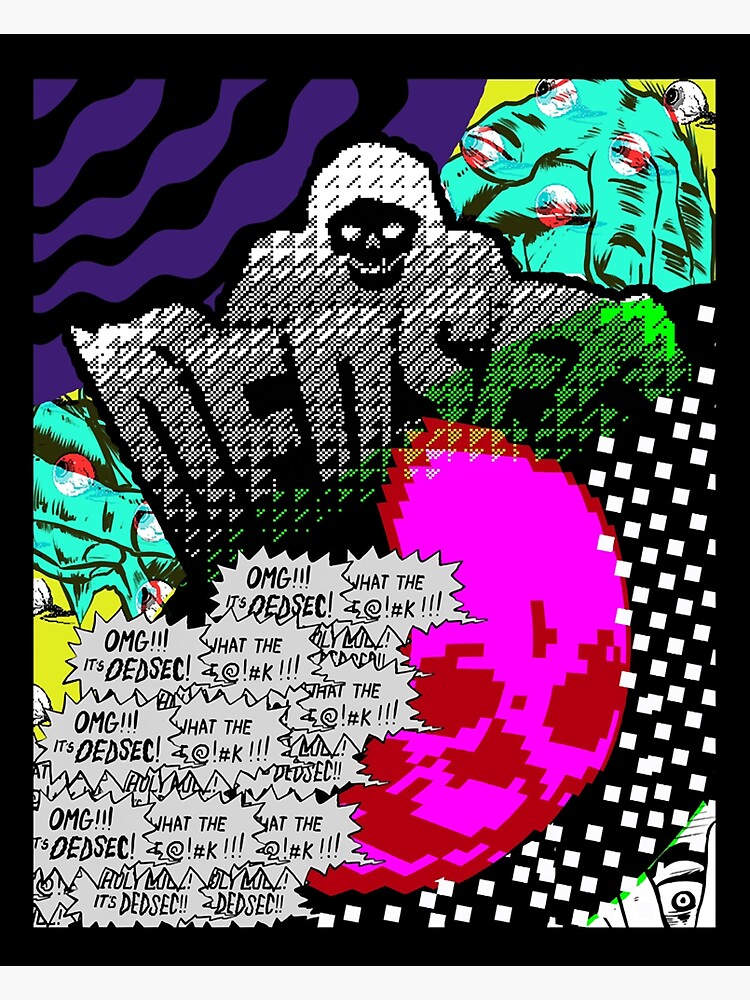 "Dedsec" Sticker for Sale by madgesherida | Redbubble