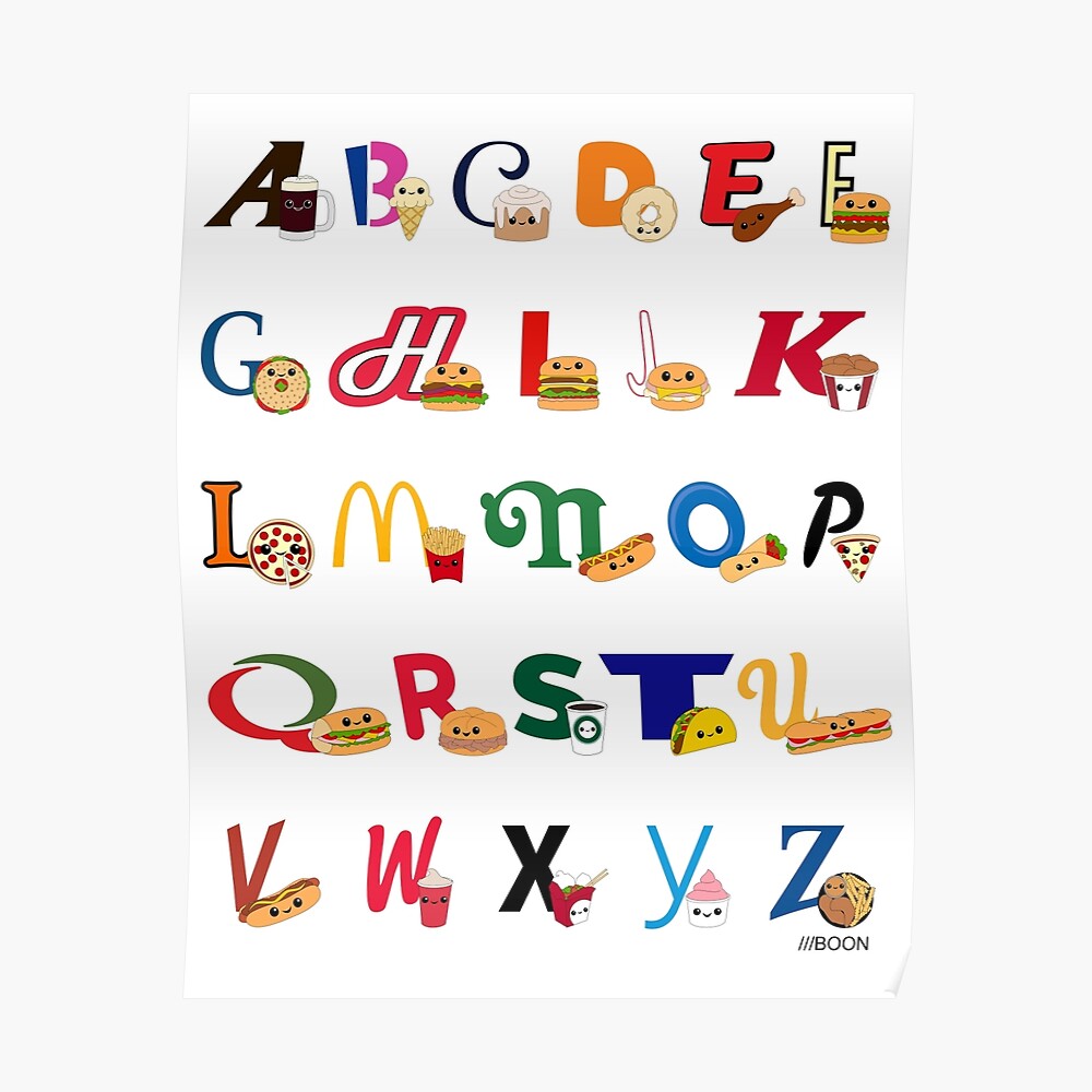 Fast Food Alphabet