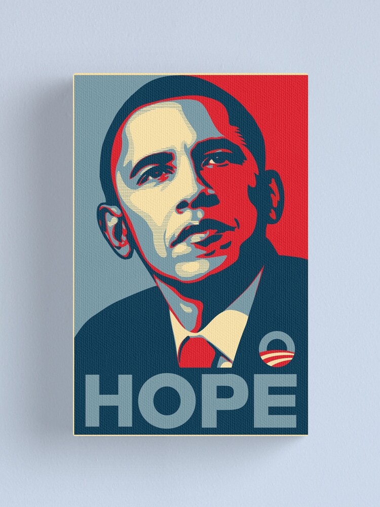 "Barack Obama HOPE Poster" Canvas Print for Sale by Lutubert | Redbubble
