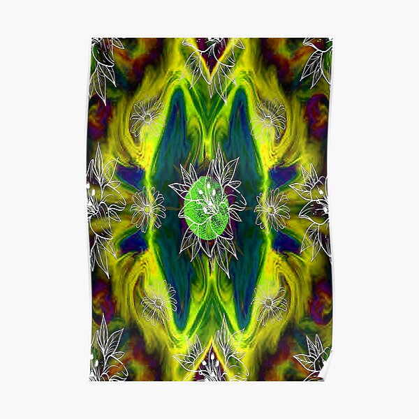 "Bold Bright Psychedelic Trippy Botanical Pattern, 2, Graphic ...