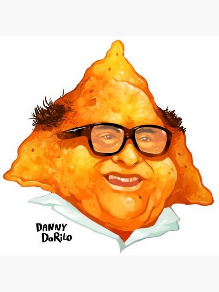 "Danny DeVito - Danny DoRito" Sticker for Sale by Lutubert | Redbubble