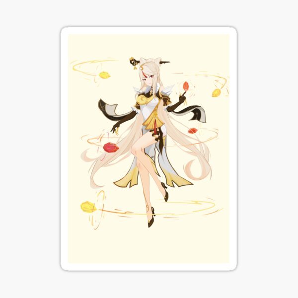" Genshin Impact Ningguang" Sticker for Sale by willybatlong | Redbubble