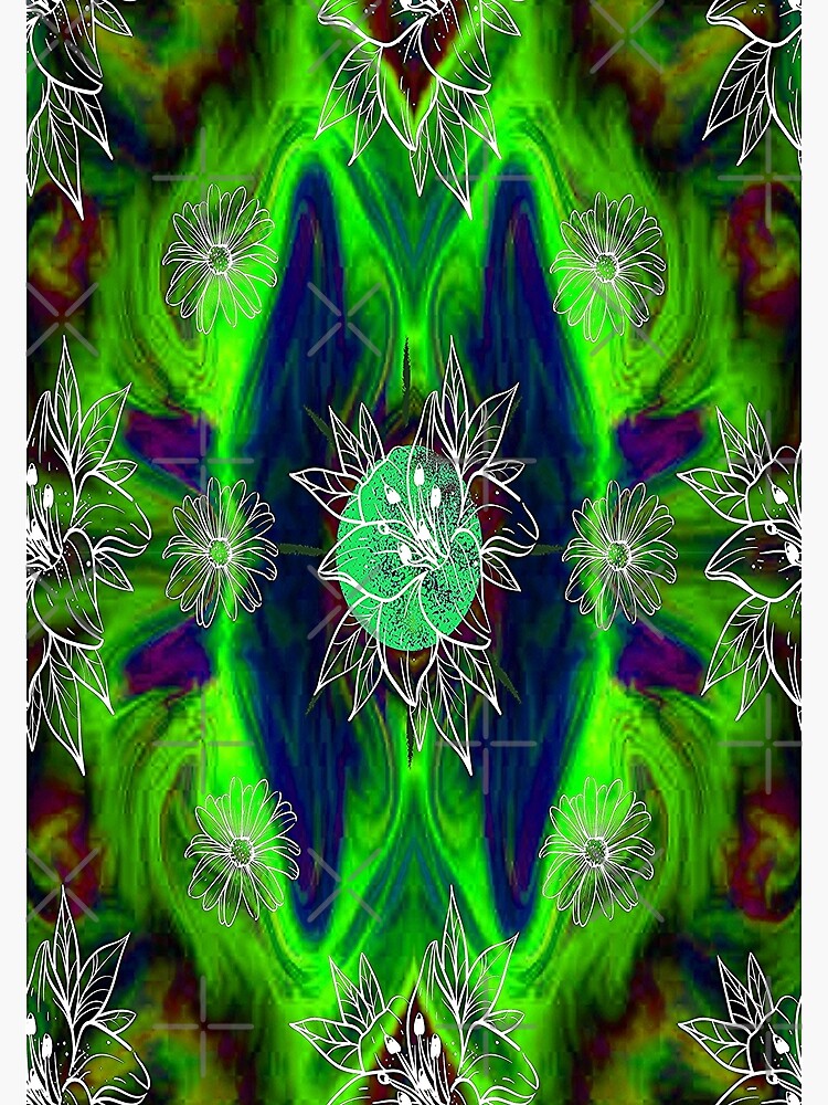 "Bold Bright Psychedelic Trippy Botanical Pattern, 3, Graphic ...