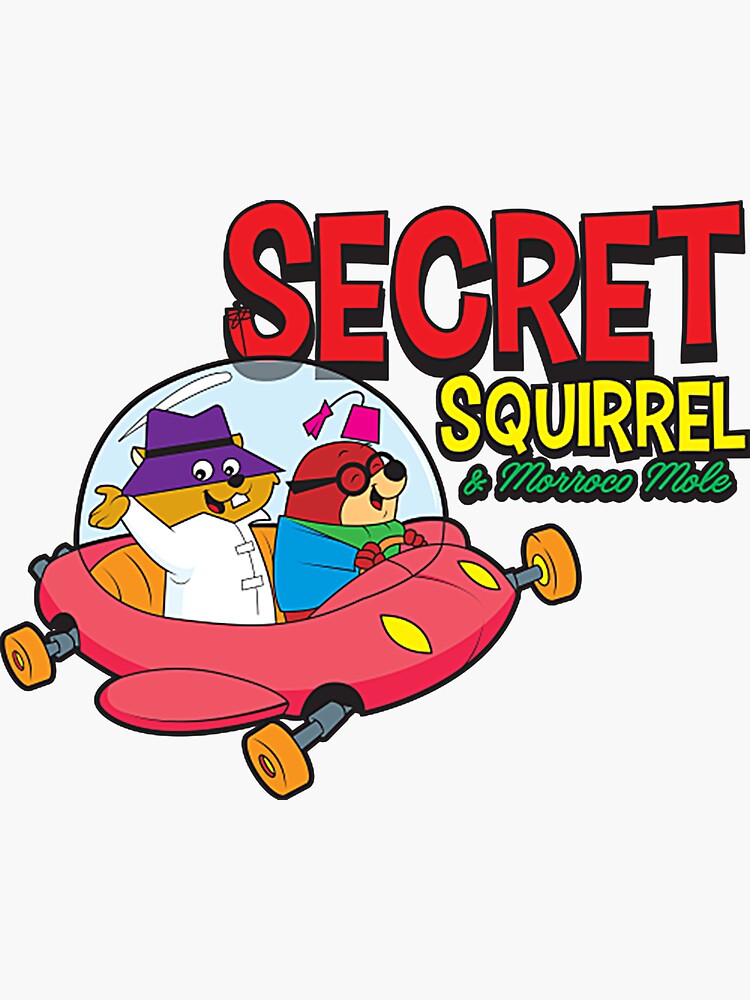 "Secret Squirrel " Sticker for Sale by Manulife41 | Redbubble