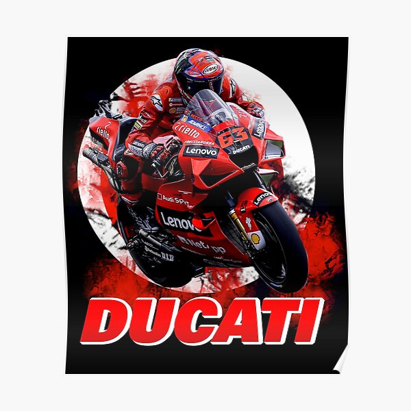 "Francesco Bagnaia Pecco Moto GP #63 2021 MotoGP Gift" Poster for Sale ...