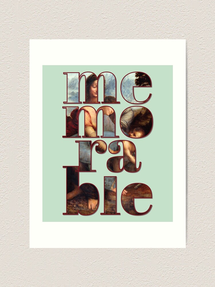 "Memorable Design With Da Vinci Paintings" Art Print for Sale by Giro ...