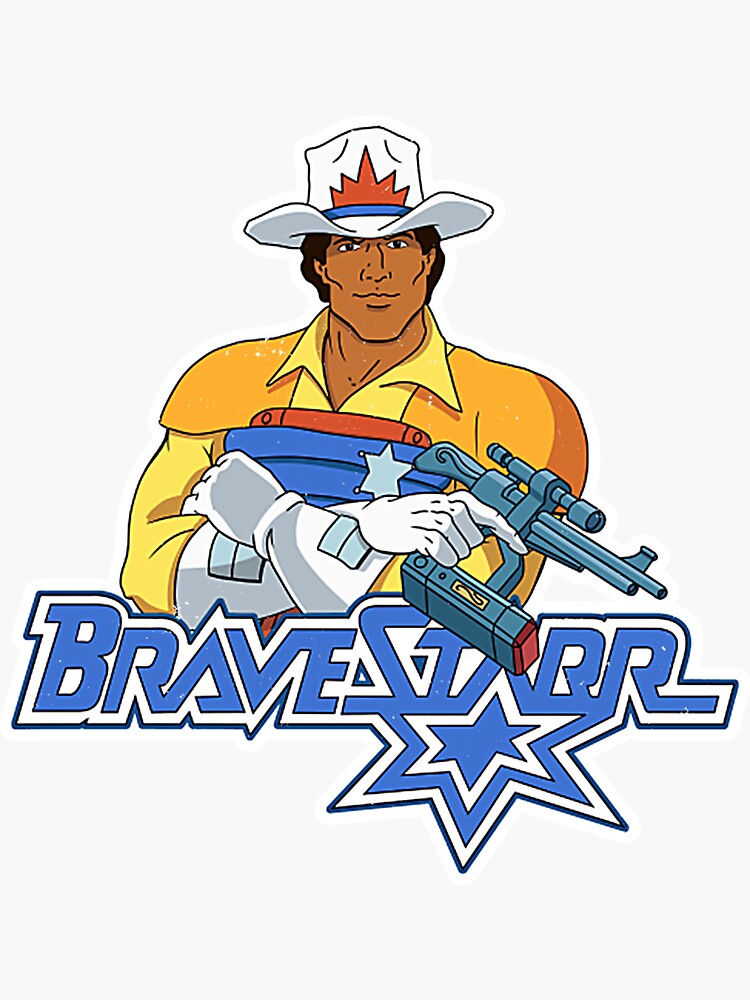 "Bravestarr " Sticker for Sale by Manulife41 | Redbubble