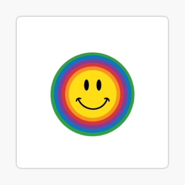 "Indie smiley face" Sticker by daisybloom746 | Redbubble