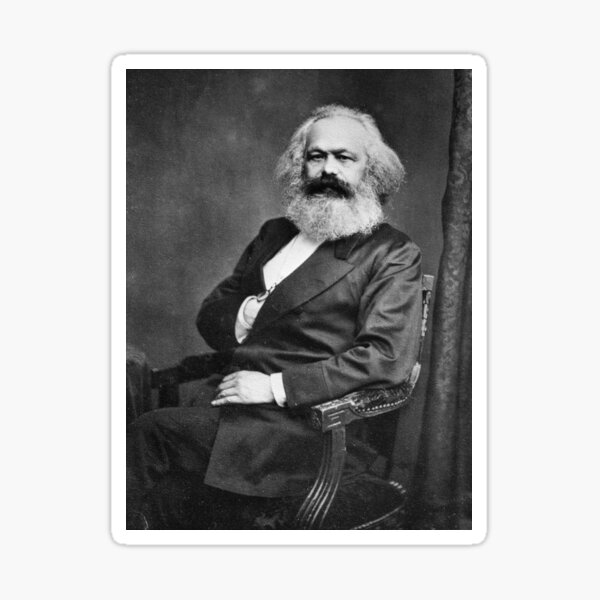 "Karl Marx" Sticker for Sale by Lutubert | Redbubble