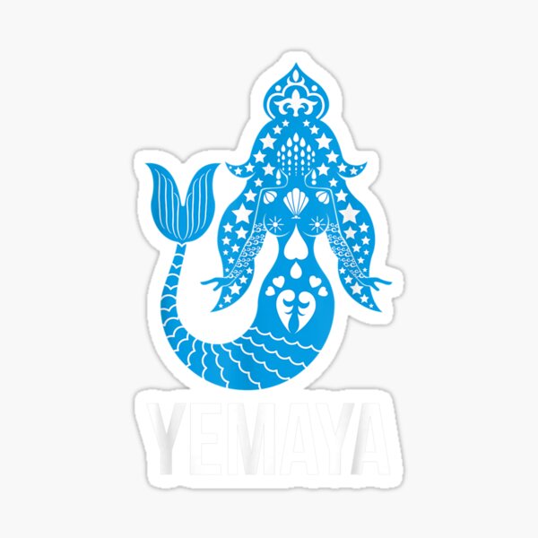 "Santeria Yoruba African Goddess Veve Orisha Yemaya" Sticker for Sale ...