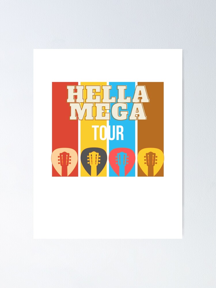"Hella Mega Tour" Poster for Sale by haris174 | Redbubble